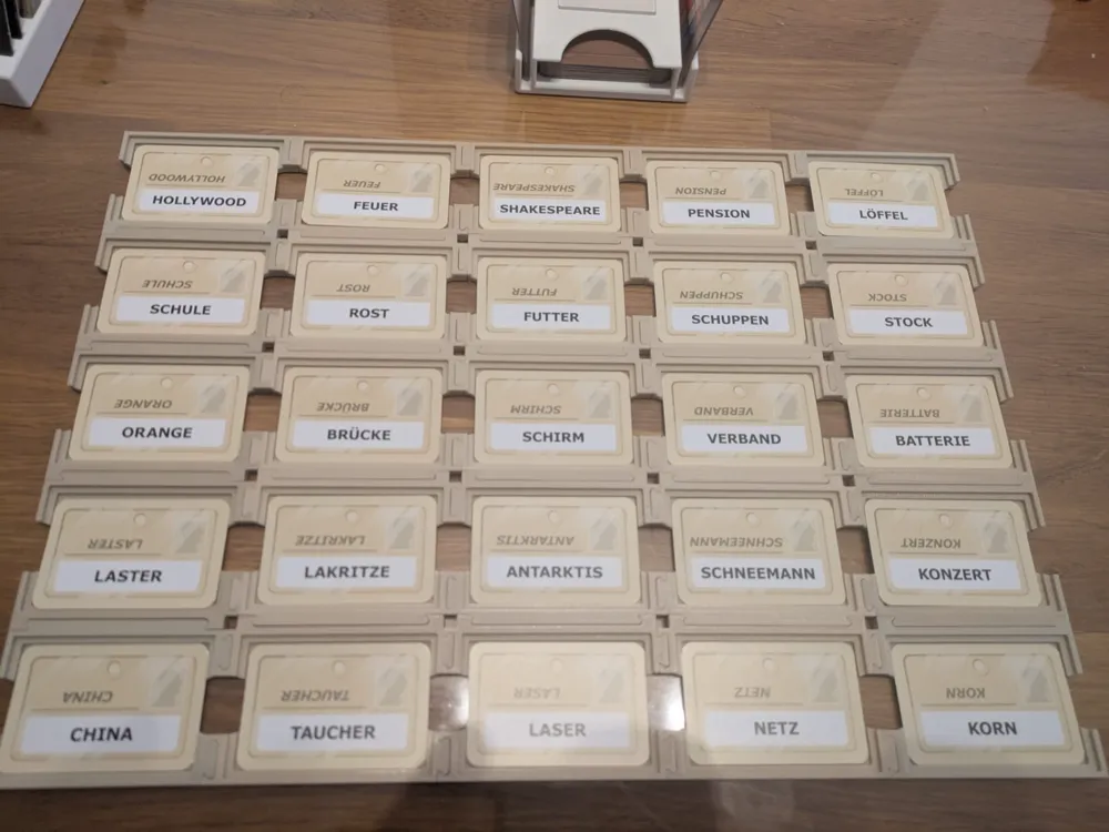 Codenames Material Set - Grid and Organiser by Crusoe3DMakerWorld ...