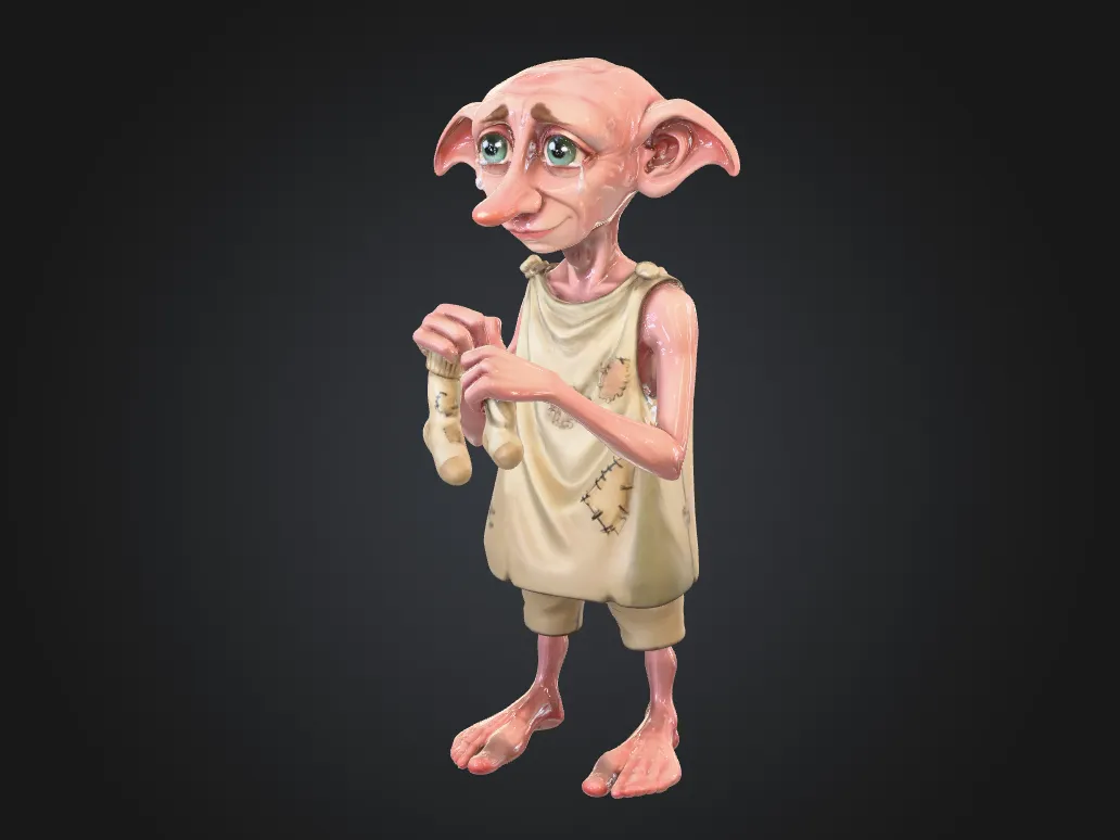 Dobby está feliz (Harry Potter) Elfo doméstico - Modelo de impresión 3D ...