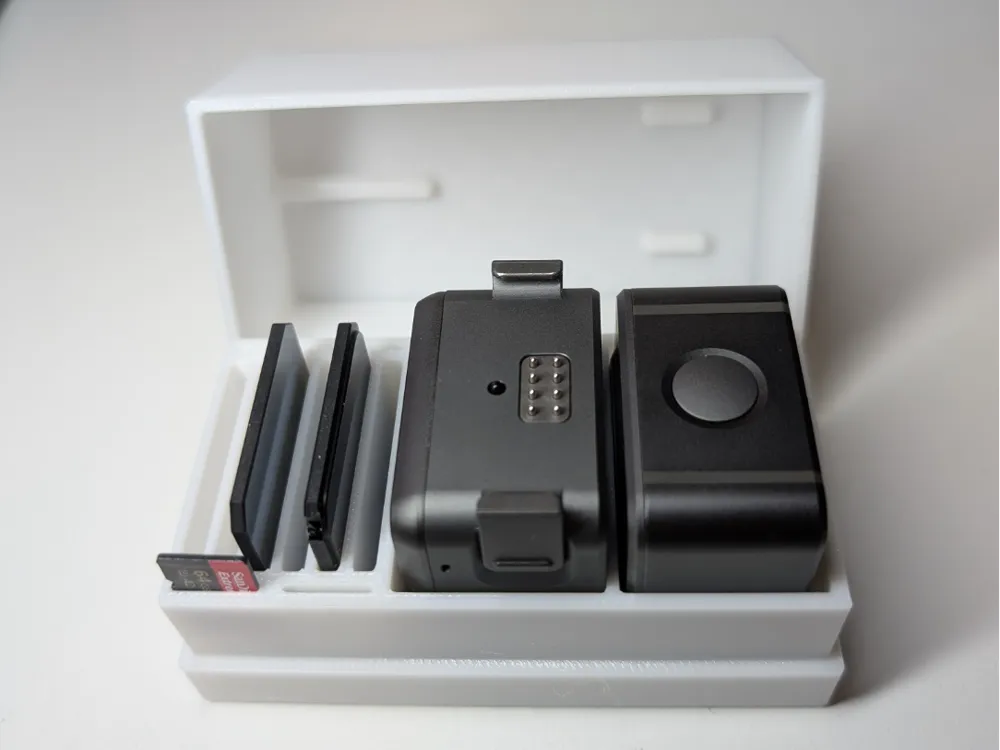 DJI Action 2 case - ND filters and SD cards by Giacomo - MakerWorld