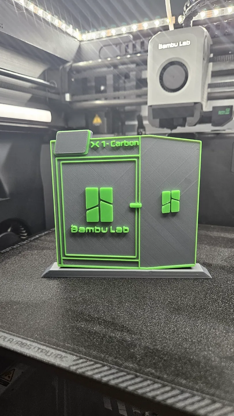 Bambulab X1C Logo Table Stand - Free 3D Print Model - MakerWorld