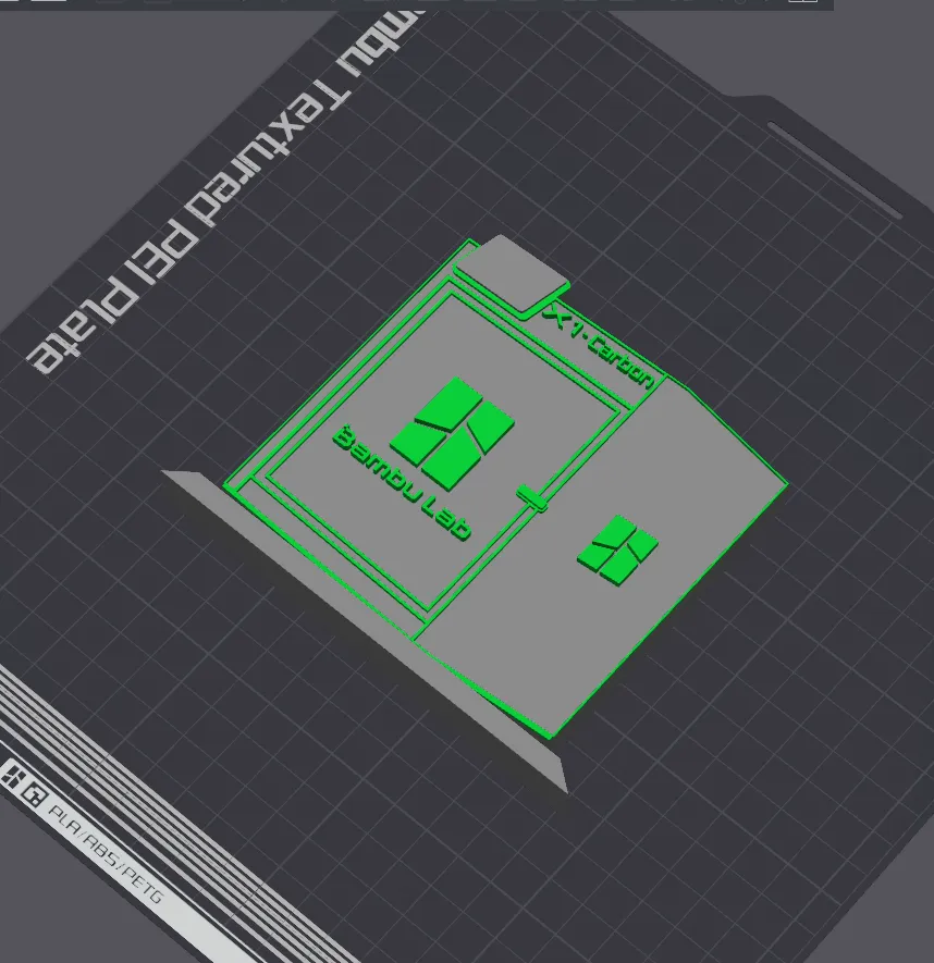 Bambulab X1C Logo Table Stand by 5kyrunn3r - MakerWorld
