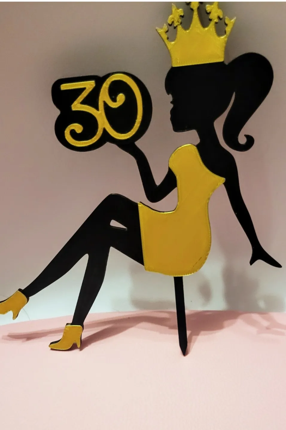 Cake topper women 30 by Andzia0113 - MakerWorld