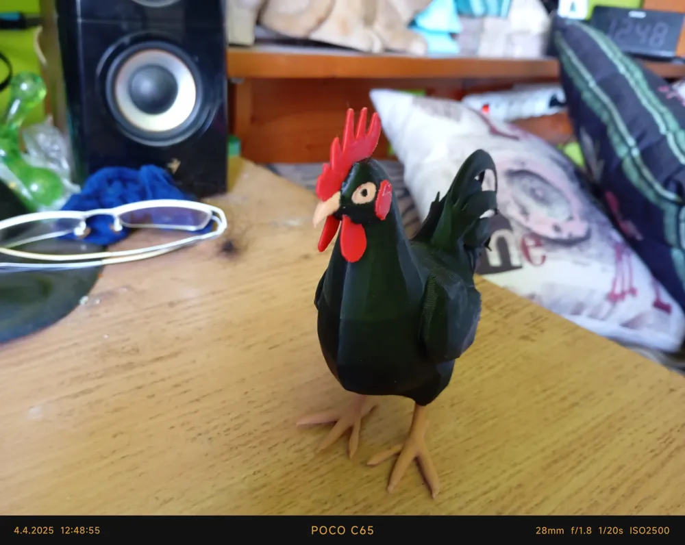 Easygoing rooster by mc.vasek MakerWorld: Download Free 3D Models