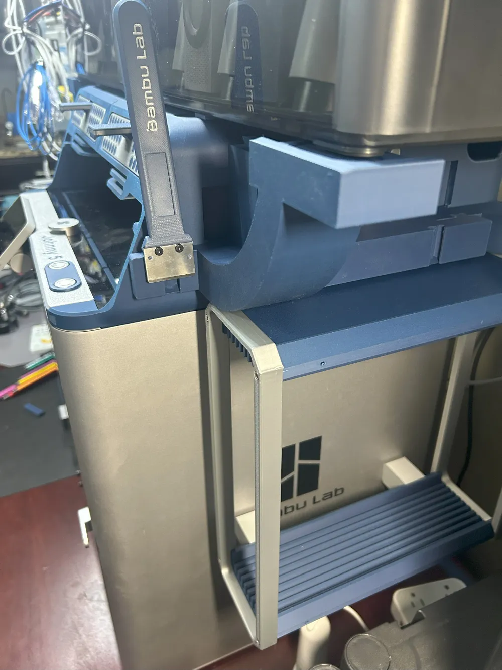 Dual AMS Support with Build Plate Mount & Supports Remixed by ...