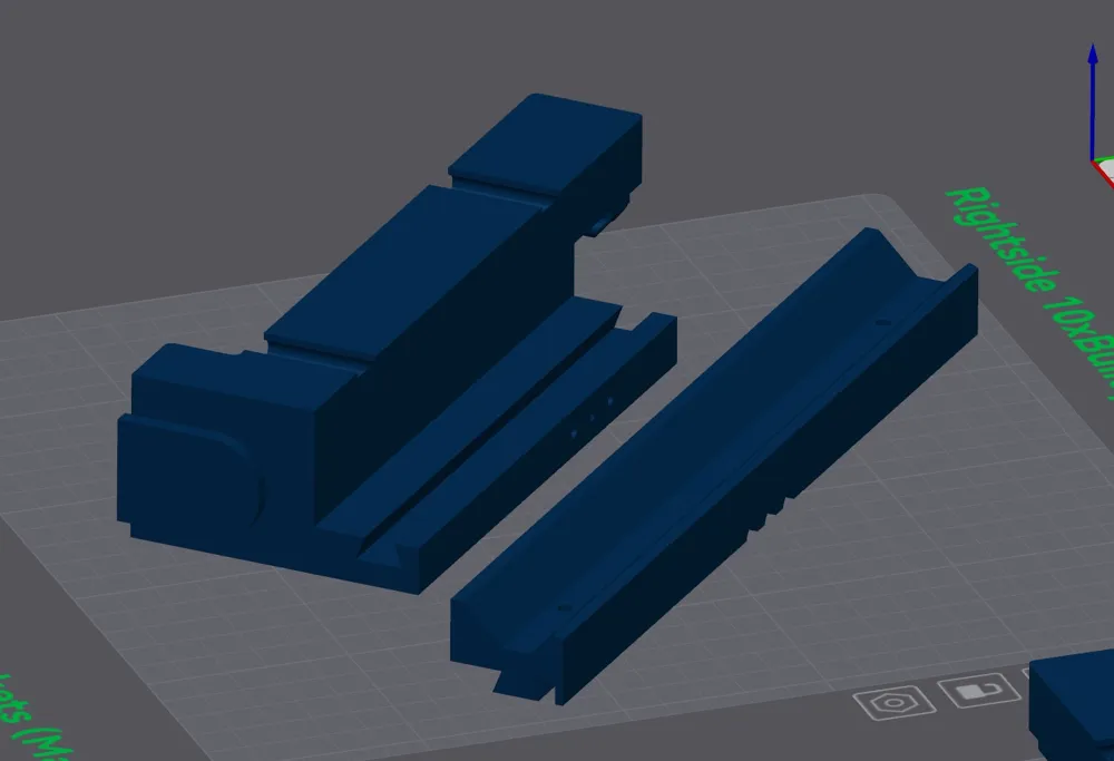 Dual AMS Support with Build Plate Mount & Supports Remixed by ...