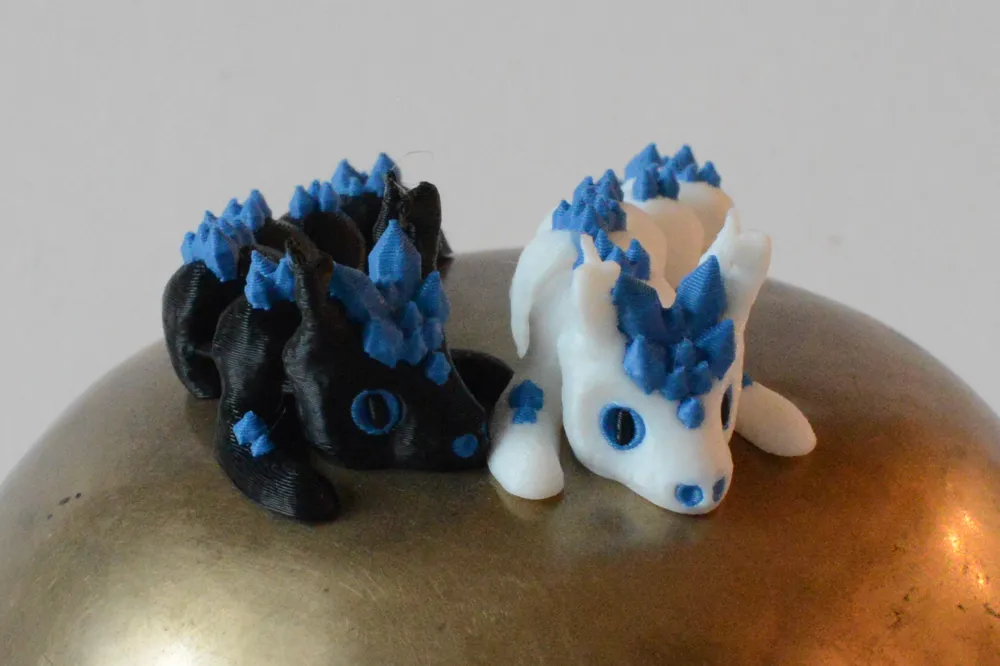 Mini cute crystal dragon - Free 3D Print Model - MakerWorld