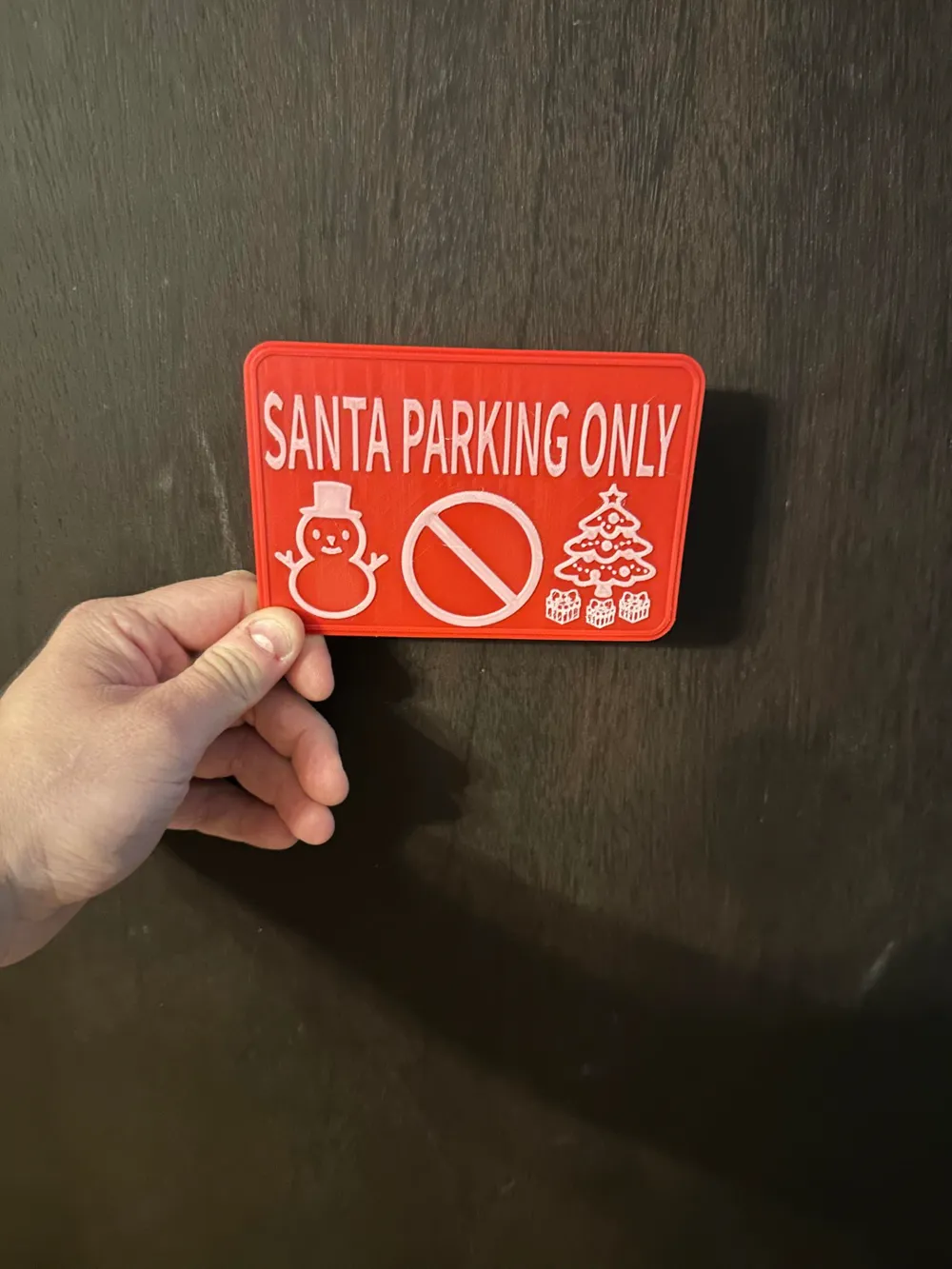 Santa Parking Sign by Bronode maker systems - MakerWorld