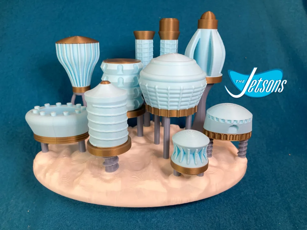 The Jetsons Orbit City and Flying Car by SpacedOut MakerWorld: Download ...