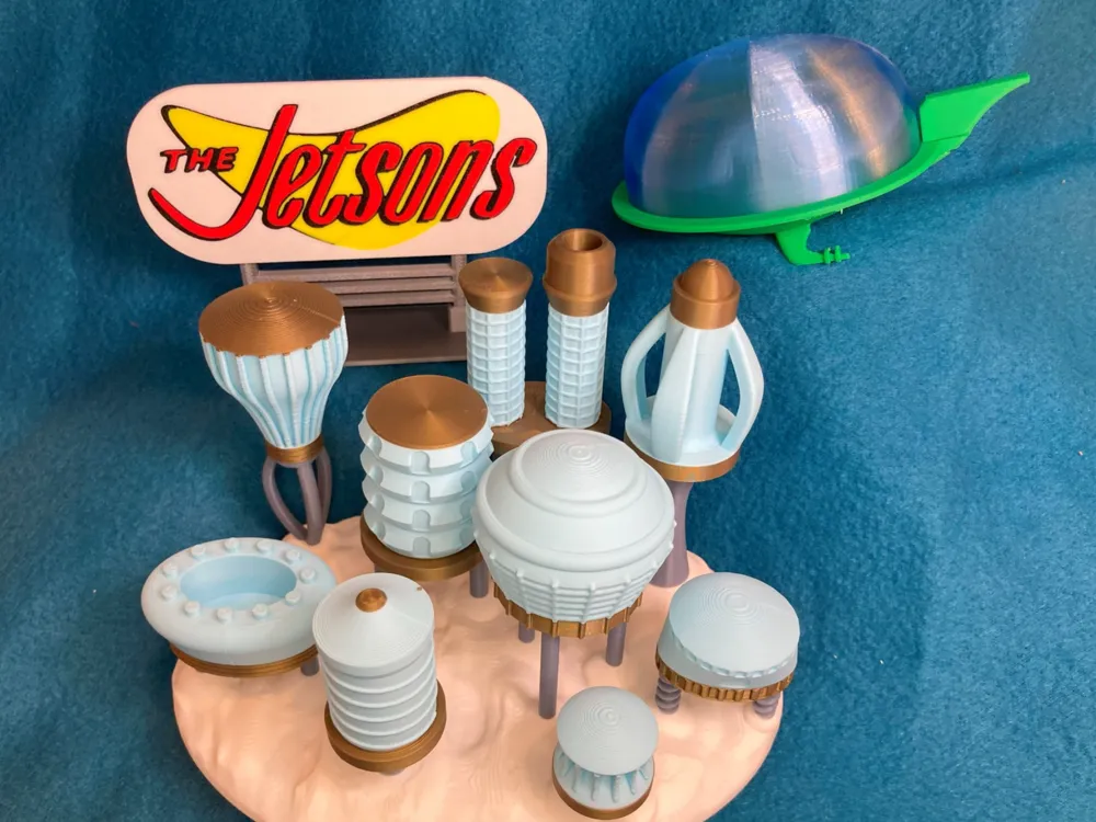 The Jetsons Orbit City and Flying Car by SpacedOut MakerWorld: Download ...
