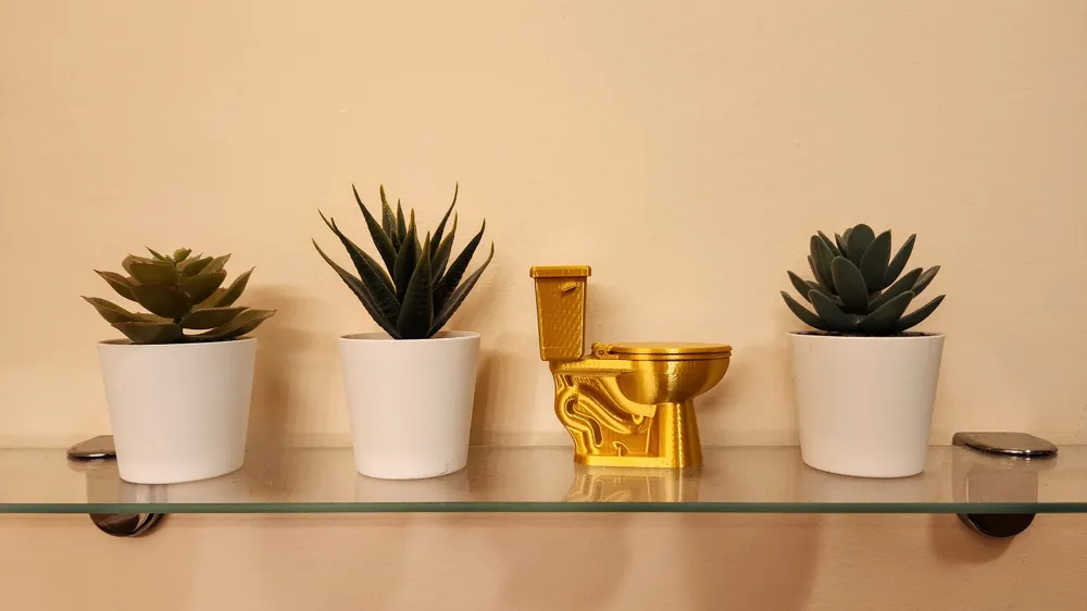 The Golden Toilet by Julia Ebert - MakerWorld