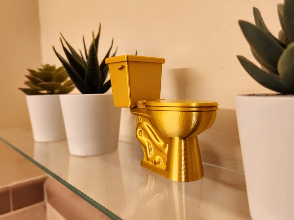 The Golden Toilet by Julia Ebert - MakerWorld