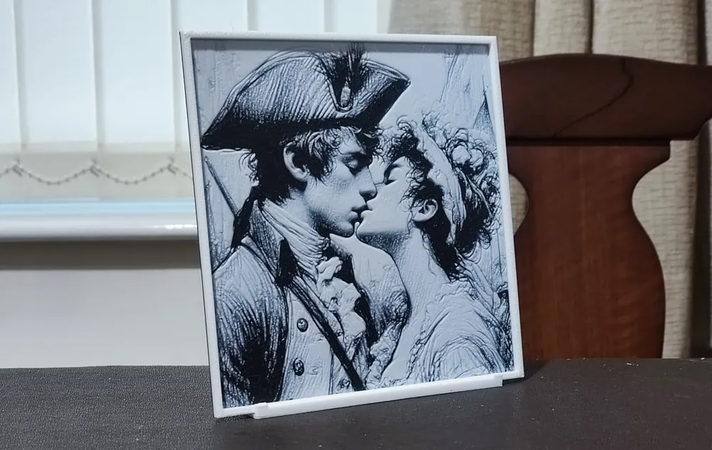 A Little Les Misérables - HueForge 2 Color - Free 3D Print Model - MakerWorld