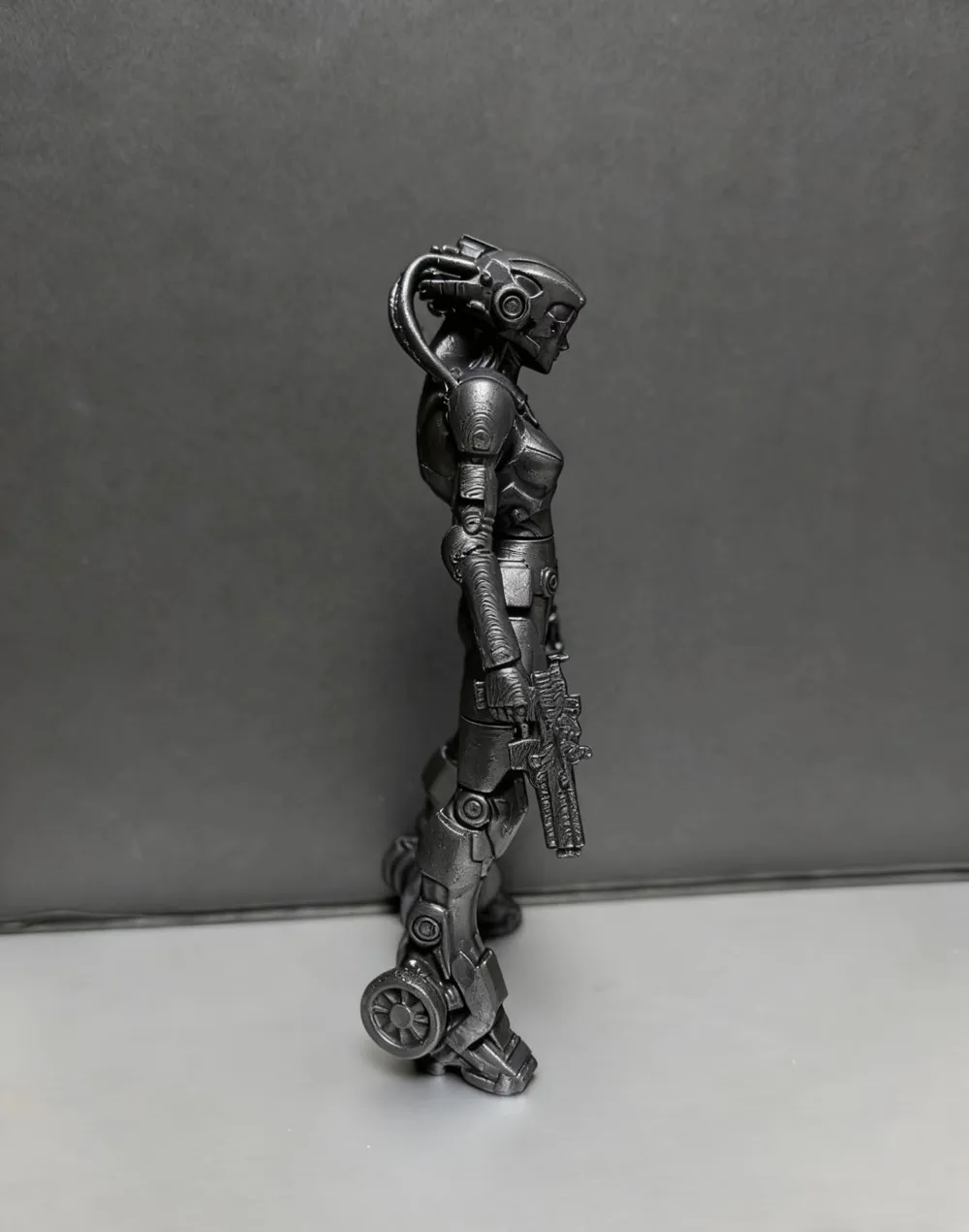 Mecha girl-wheel and gun - Free 3D Print Model - MakerWorld
