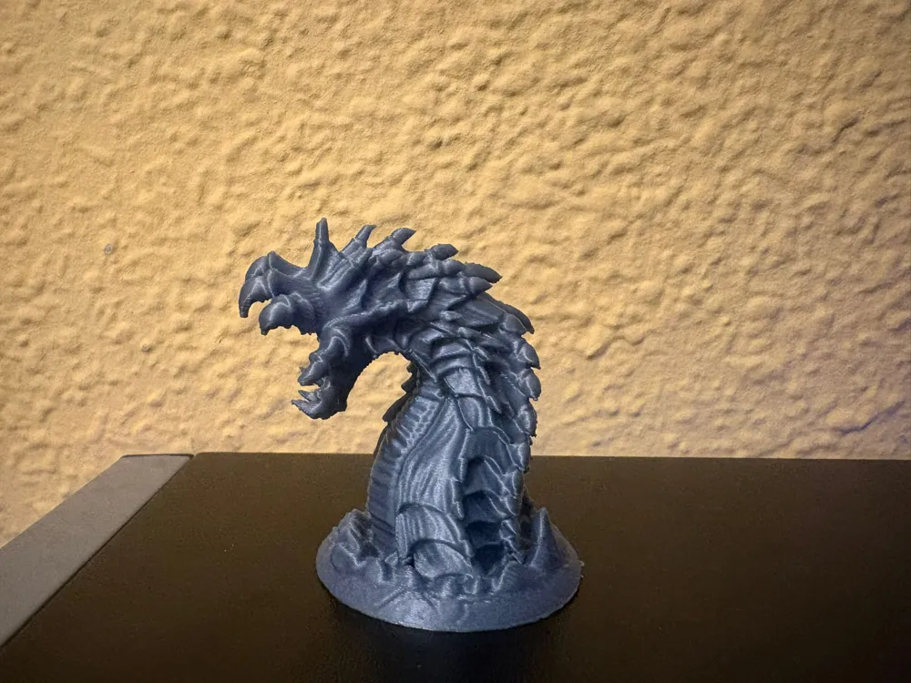Abyssal Worm Monster Miniature - Free 3D Print Model - MakerWorld