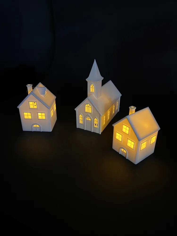 Tealight Houses by FörsterSepp MakerWorld: Download Free 3D Models