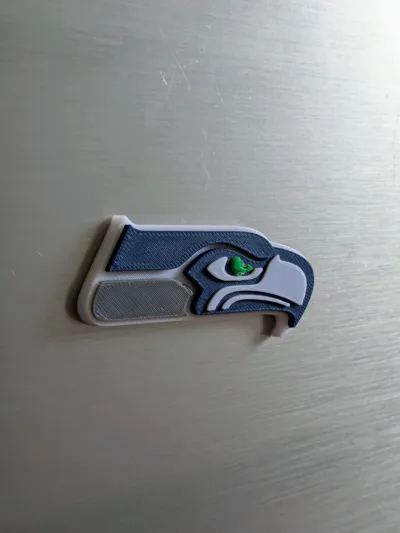 Seattle Seahawks - Embossed Fridge Magnet by svenson - MakerWorld