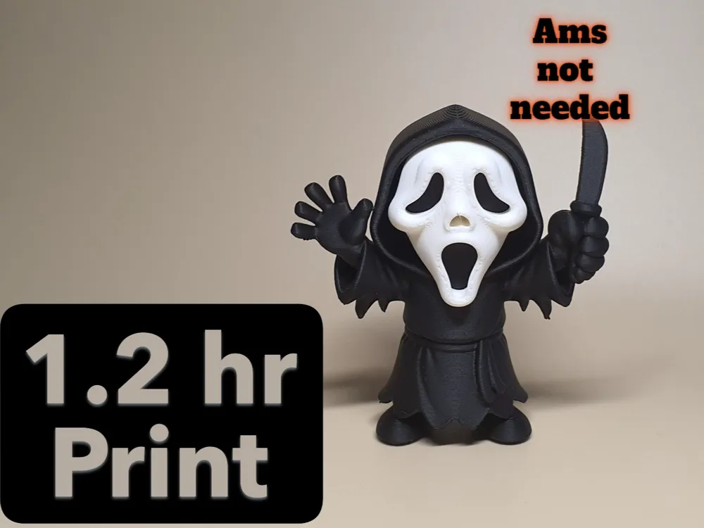 Scream Ghostface Chibi por _JkJk_ MakerWorld: Descarga Modelos 3D Gratuitos