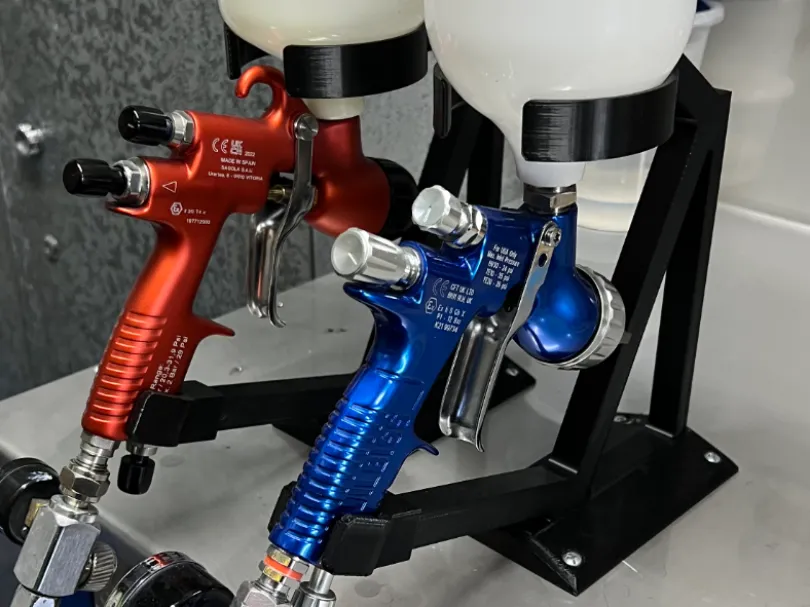 Gravity Spray Gun Stand by Shanndog MakerWorld: Download Free 3D Models