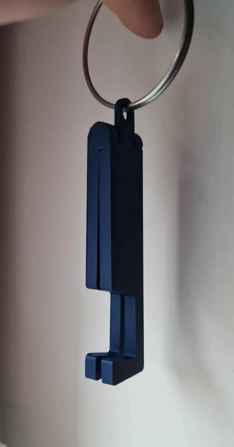 Foldable Phone Stand Key ring version Remixed by Memeorable - MakerWorld