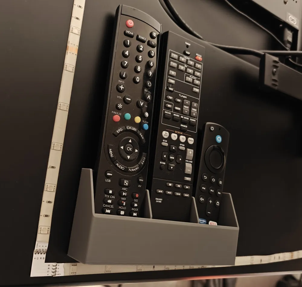 TV Remote Holder - Wall or TV mount by Krieke MakerWorld: Download Free ...