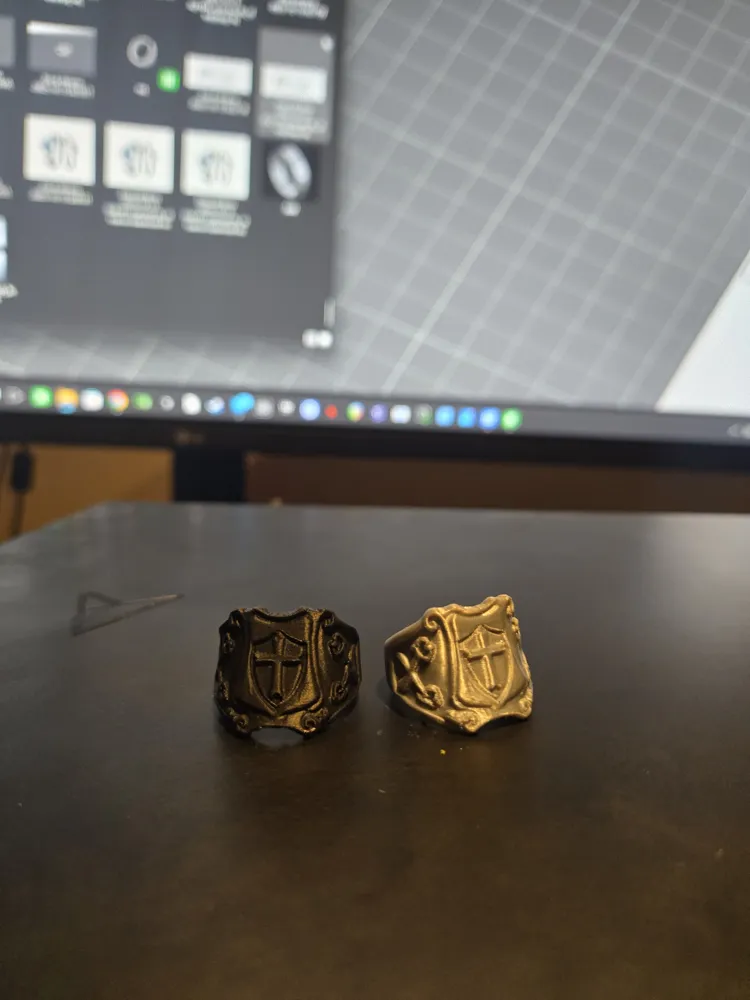 Templar Knight Signet Ring by Osamskii MakerWorld: Download Free 3D Models
