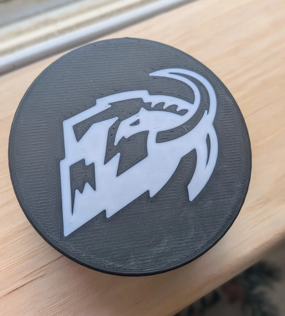 Utah Mammoth Two-Tone Hockey Puck – Lightweight - Free 3D Print Model ...
