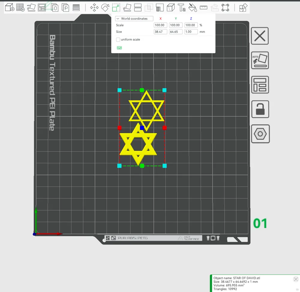 Star of David, Basic star by Bens3ds - MakerWorld