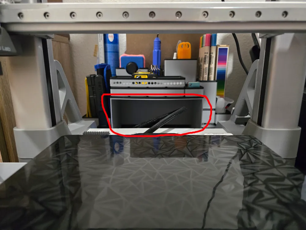 Gridfinity A1 Rear Cable Management and Storage by N3CRO*Vicio - MakerWorld