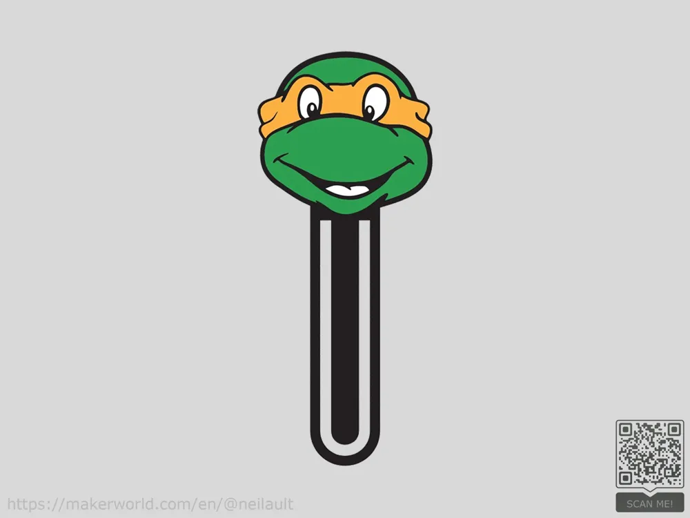 Teenage Mutant Ninja Turtles Bookmarks by neilault - MakerWorld