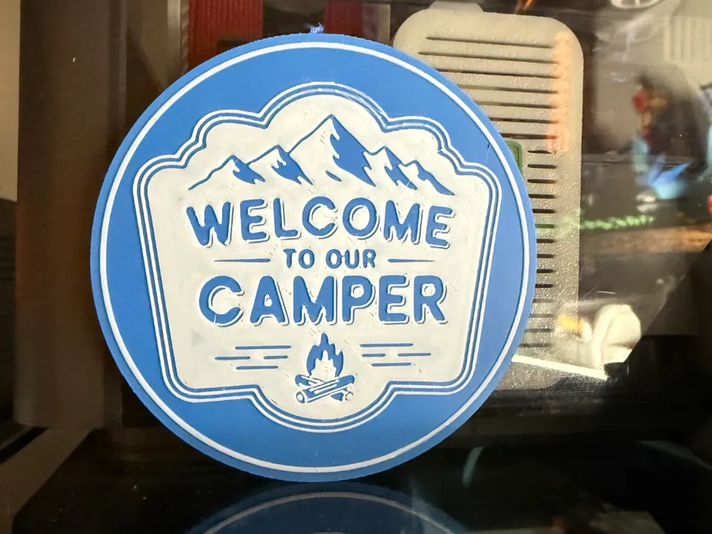 WELCOME TO OUR CAMPER by 3DPrintingfun MakerWorld: Download Free 3D Models