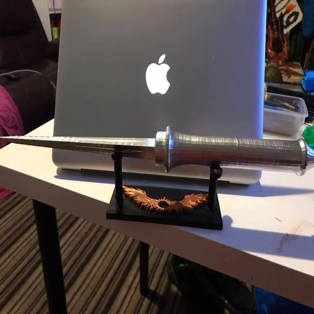 supernatural castiel angel blade stand by Marabuntie MakerWorld ...