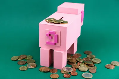 Piggy Bank Minecraft Pig by Sakul MakerWorld: Download Free 3D Models