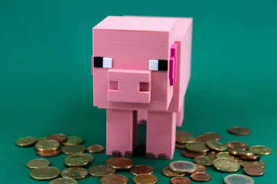 Piggy Bank Minecraft Pig by Sakul - MakerWorld