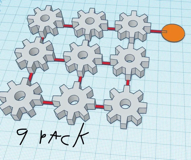 Geared 9 piece pack by Designer_Dude - MakerWorld