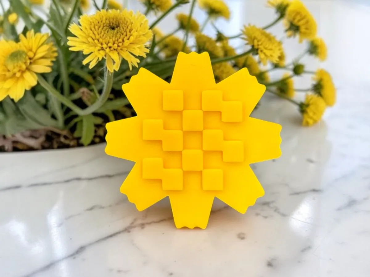 زهرة العرفج | Al-Arfaj Flower (Kuwaiti Flower) - Free 3D Print Model ...