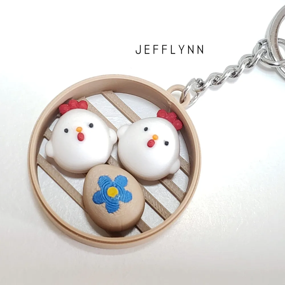 Easter Bun Fidget Keychain (Dim Sum) by Jefflynn MakerWorld: Download ...