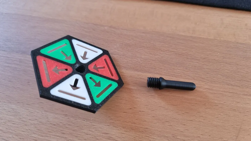 Dice Spinning Top for Leanin' Tower of Pizza Game by Huber - MakerWorld