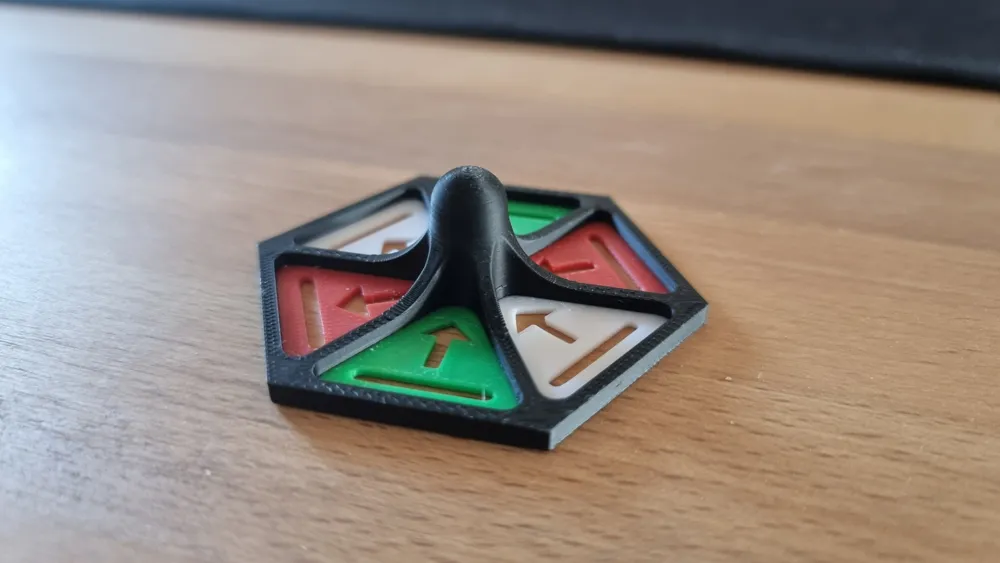 Dice Spinning Top for Leanin' Tower of Pizza Game by Huber - MakerWorld
