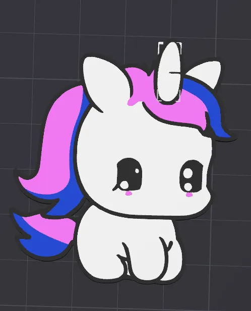 unicorn 2d magnetic key by Tala16 Help Stampa 3D Italia - MakerWorld