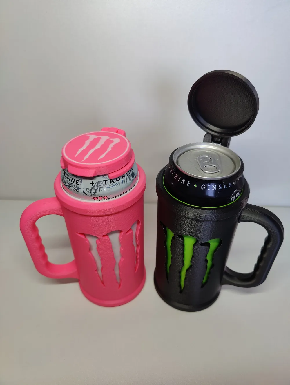 Monster Can Holder with Lid - Free 3D Print Model - MakerWorld