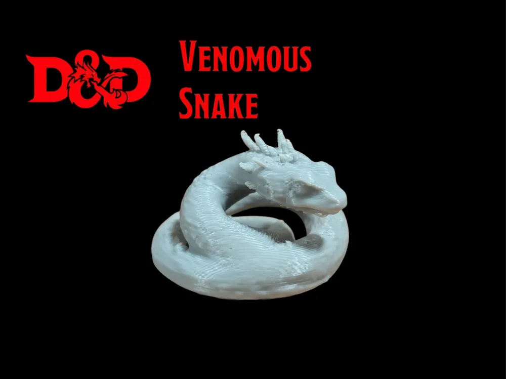 DnD Venomous Snake Miniature by MikeGyver MakerWorld: Download Free 3D ...