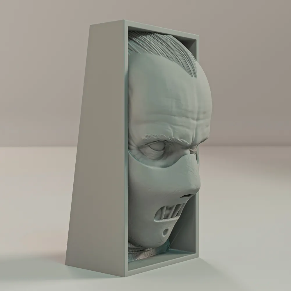 Hannibal Lecter Book Nook and Wall Mount - Free 3D Print Model - MakerWorld