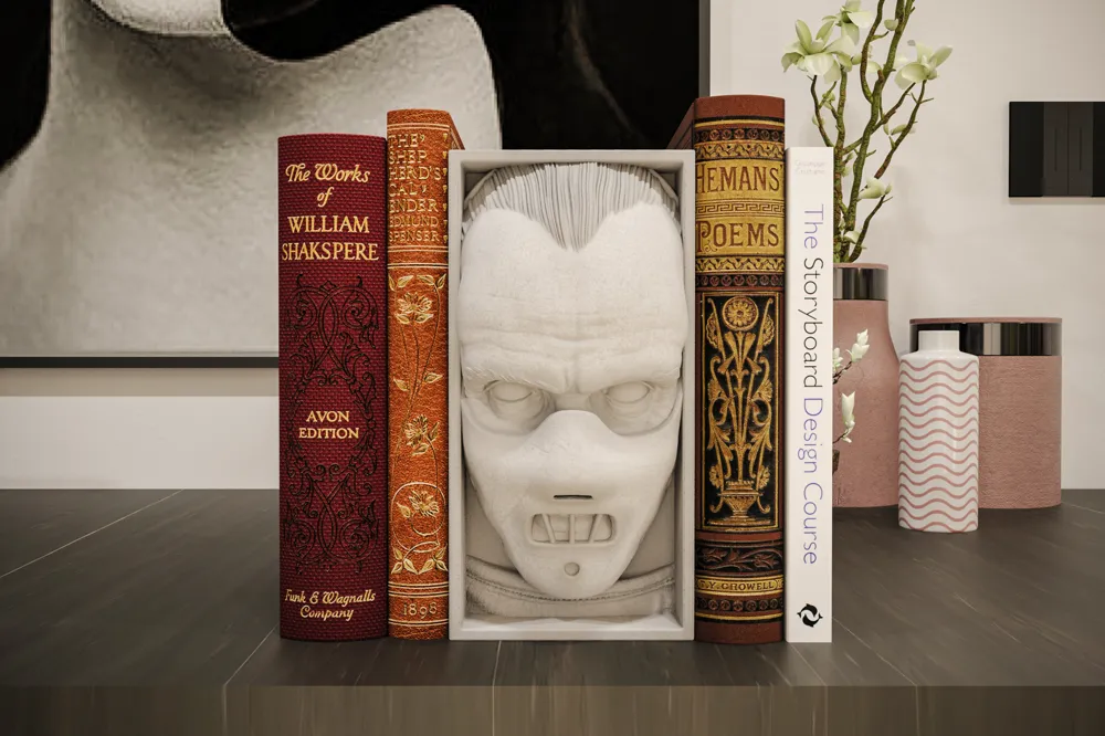 Hannibal Lecter Book Nook and Wall Mount - Free 3D Print Model - MakerWorld