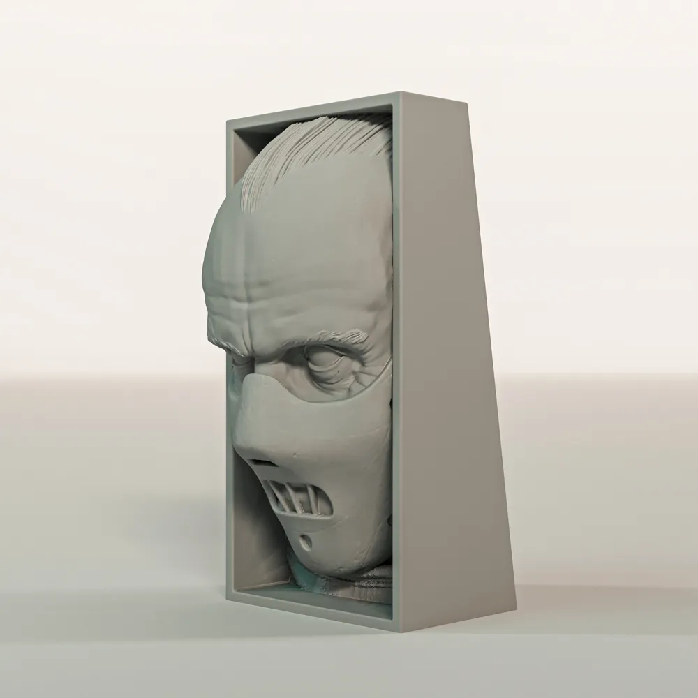 Hannibal Lecter Book Nook and Wall Mount - Free 3D Print Model - MakerWorld