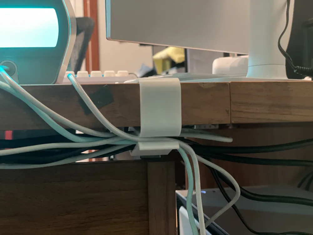 Desk cable clip (grip strength improve updated) by DMIC Solution ...