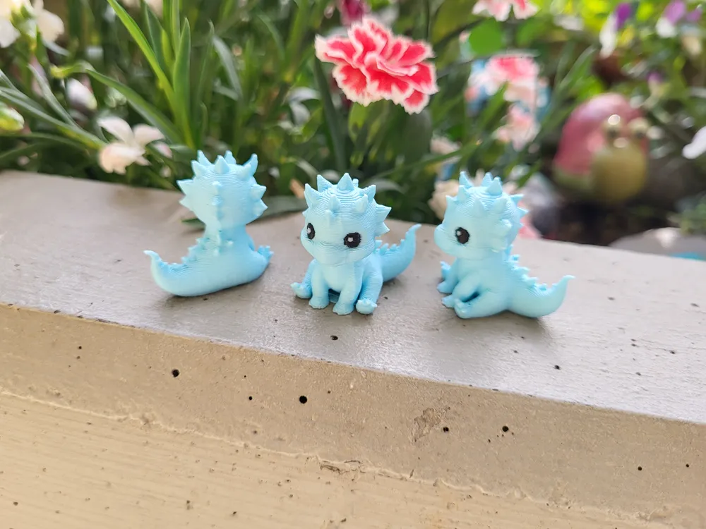 Miniature Baby Dragon Dinosaur - Free 3D Print Model - MakerWorld