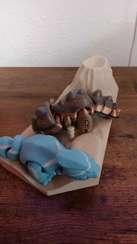 Jurassic Display - Volcano for Dinosaurs by Sarobey - MakerWorld