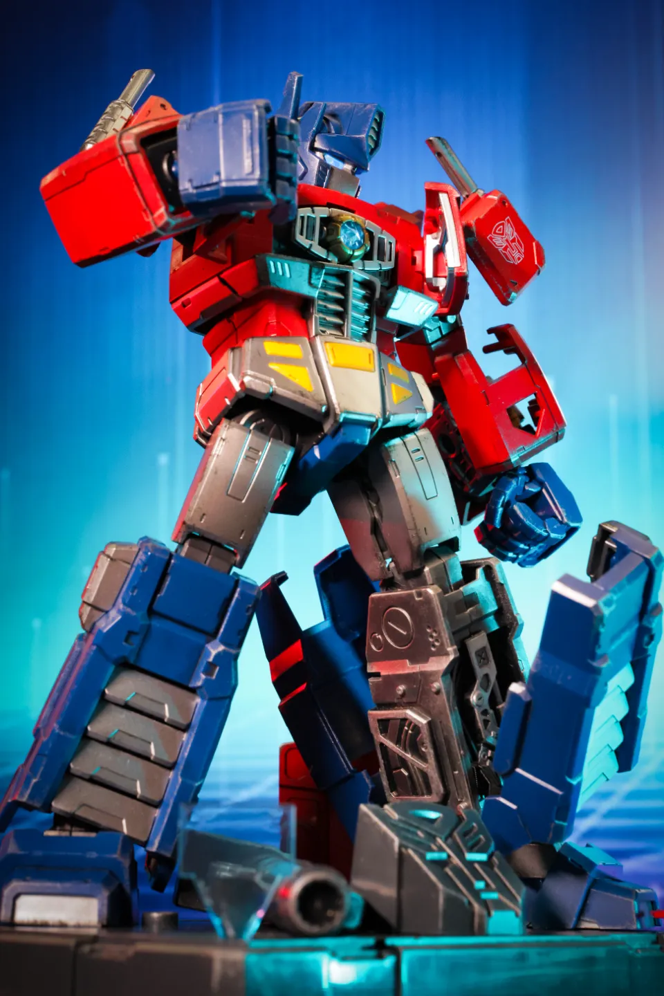 Soporte de armadura potenciada para el Optimus Prime Legend Edition de ...