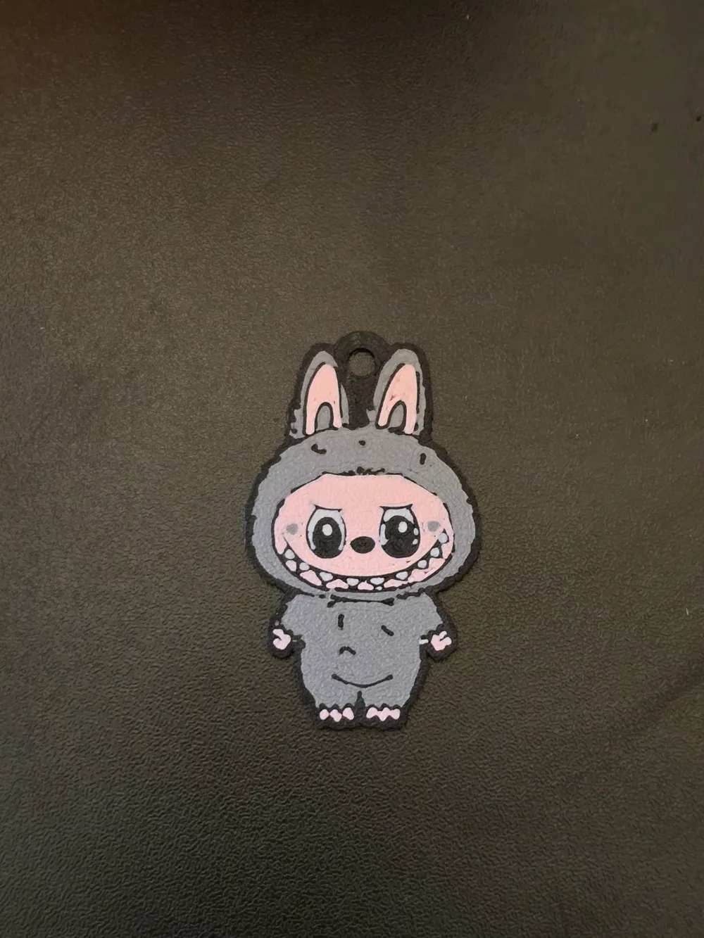 Labubu and the Gray Monster Cute Girl Keychain by FRANKIE 3D PRINT ...