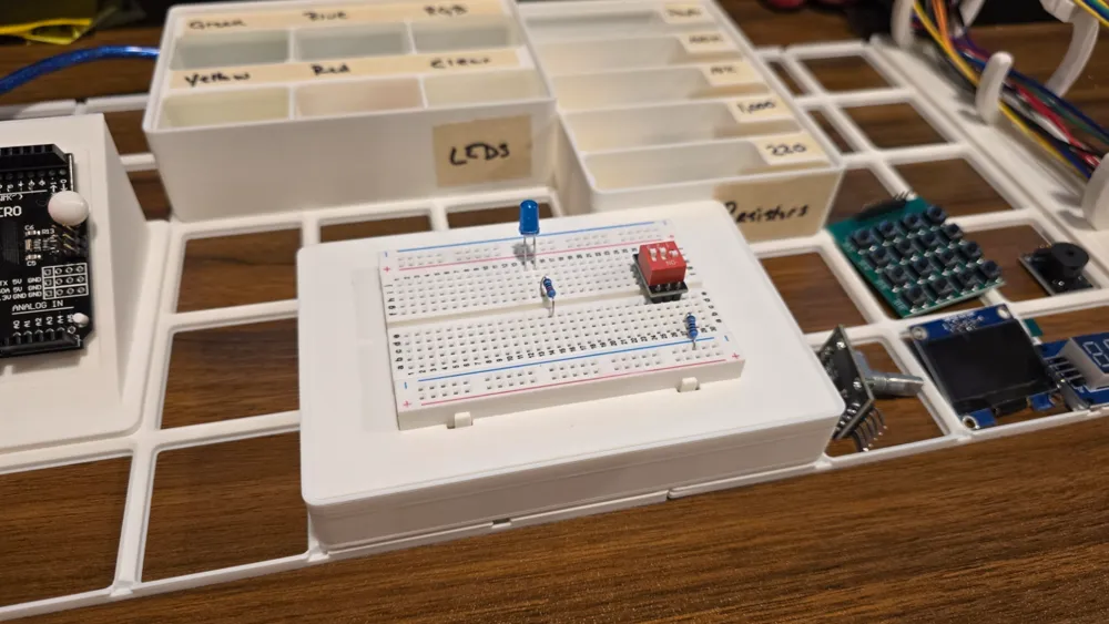 Gridfinity Breadboard 400 Plate (2x3) by NotMilk - MakerWorld